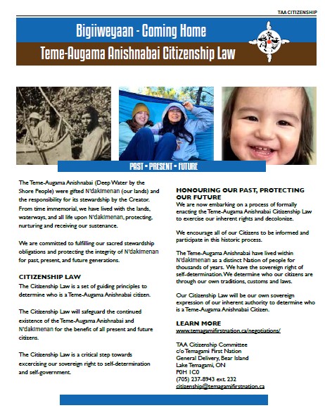Citizenship Law Article February B.I. Blast 2023 - Teme-Augama Anishnabai